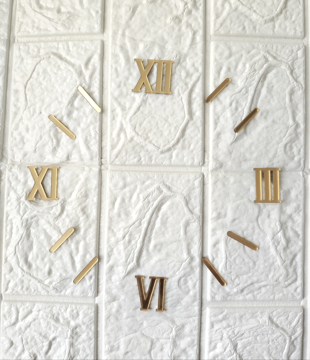 Gold Roman Numbers with Sticks – Fzcraftsupplies