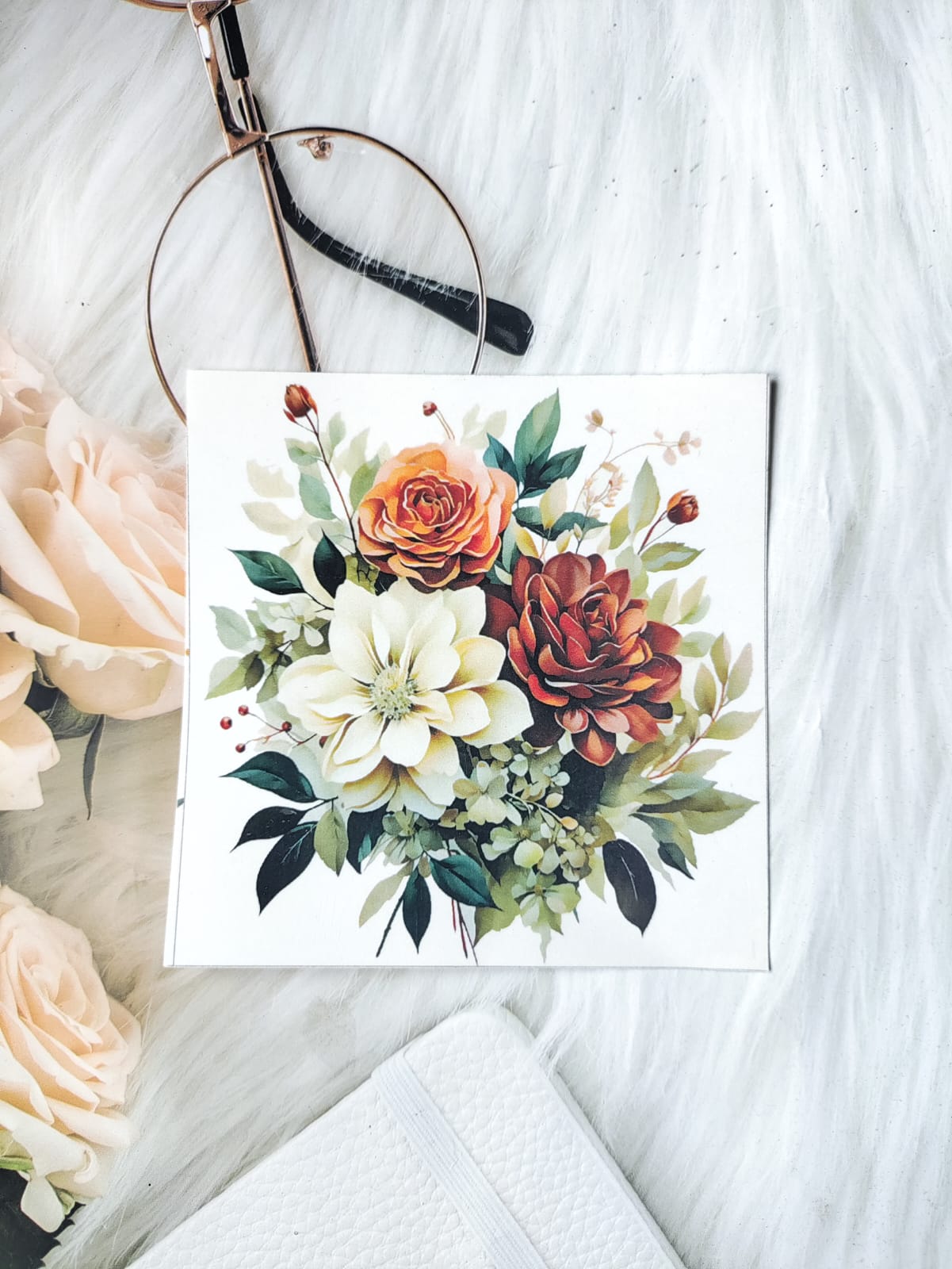 Flower Sticker Sheet D6 – Fzcraftsupplies