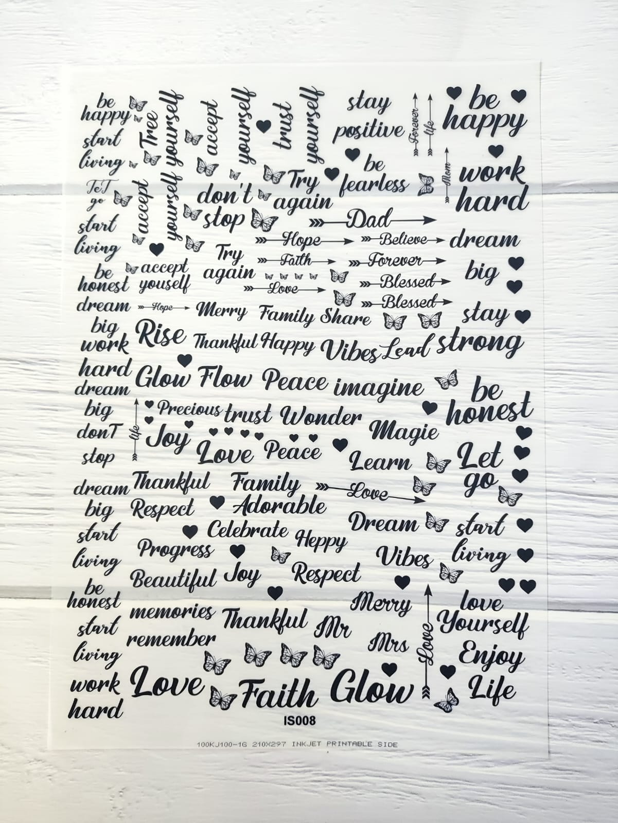 Mix words Insert sheet A4 - D5 – Fzcraftsupplies