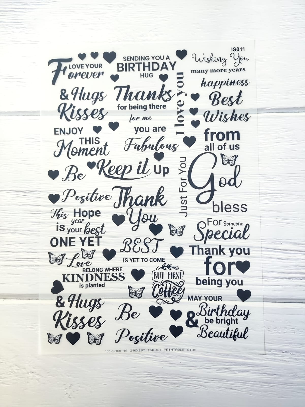 Mix words Insert sheet A4 - D7 – Fzcraftsupplies