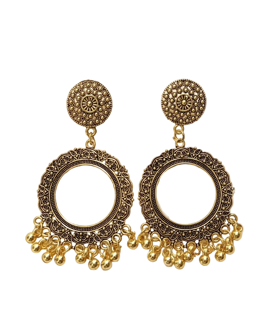 Gold Round 22mm Jhumka Base - 1 Pair – Fzcraftsupplies
