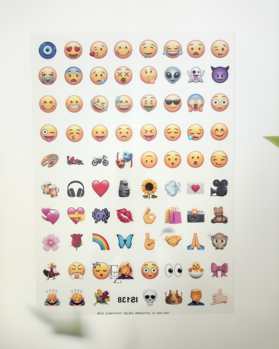 Emoji Insert Sheet A4 - D41 – Fzcraftsupplies